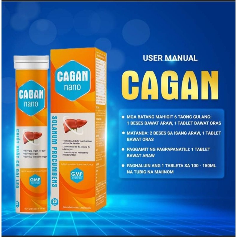 Cagan Nano Tablet (Hepatitis A, B, C, Fatty Liver, Cirrhosis, Liver ...