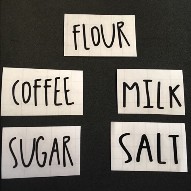 CONDIMENTS LABEL STICKERS/ DECALS FOR CANISTERS | Shopee Philippines