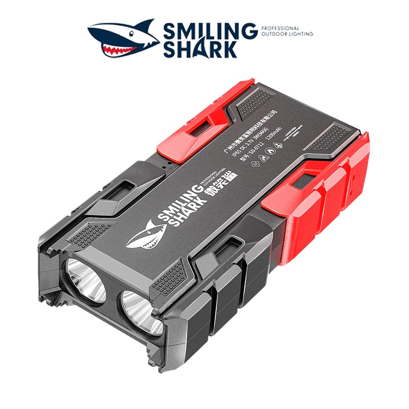 Smiling Shark Torch Light Led*2 Flashlight Type-C Rechargeable 18650 ...