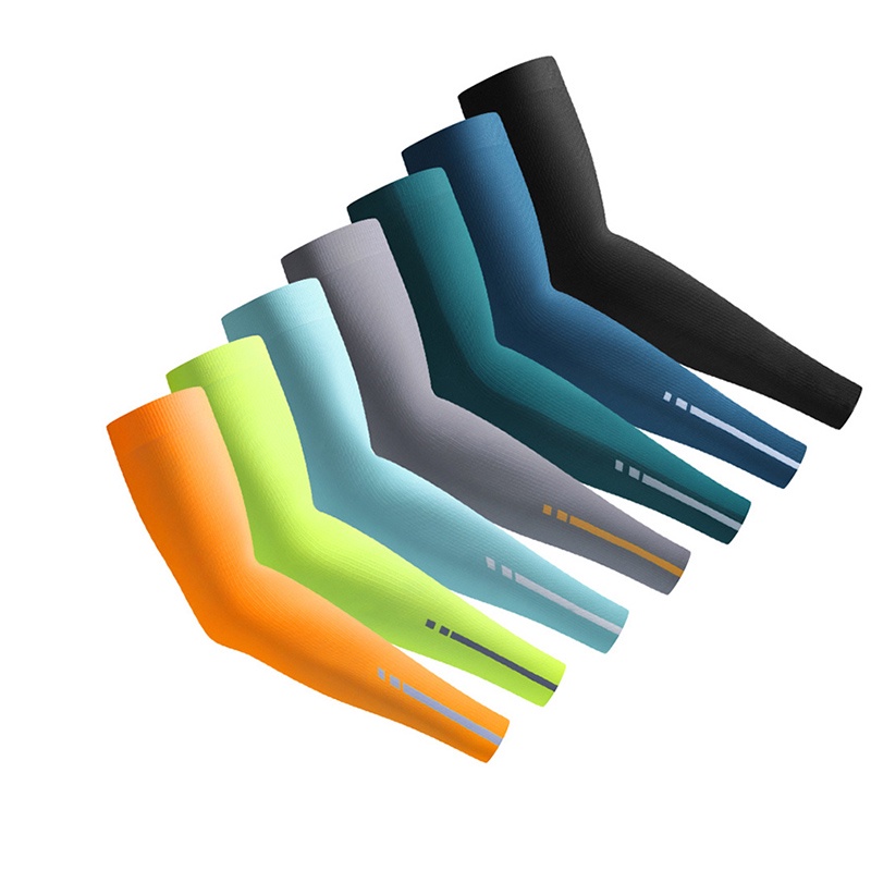 Santic Cycling Arm Sleeves UV Protection Breathable Running Bicycle Arm ...