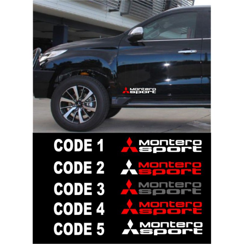 2pcs Mitsubishi Montero Sticker Design for any model MM2 | Shopee ...