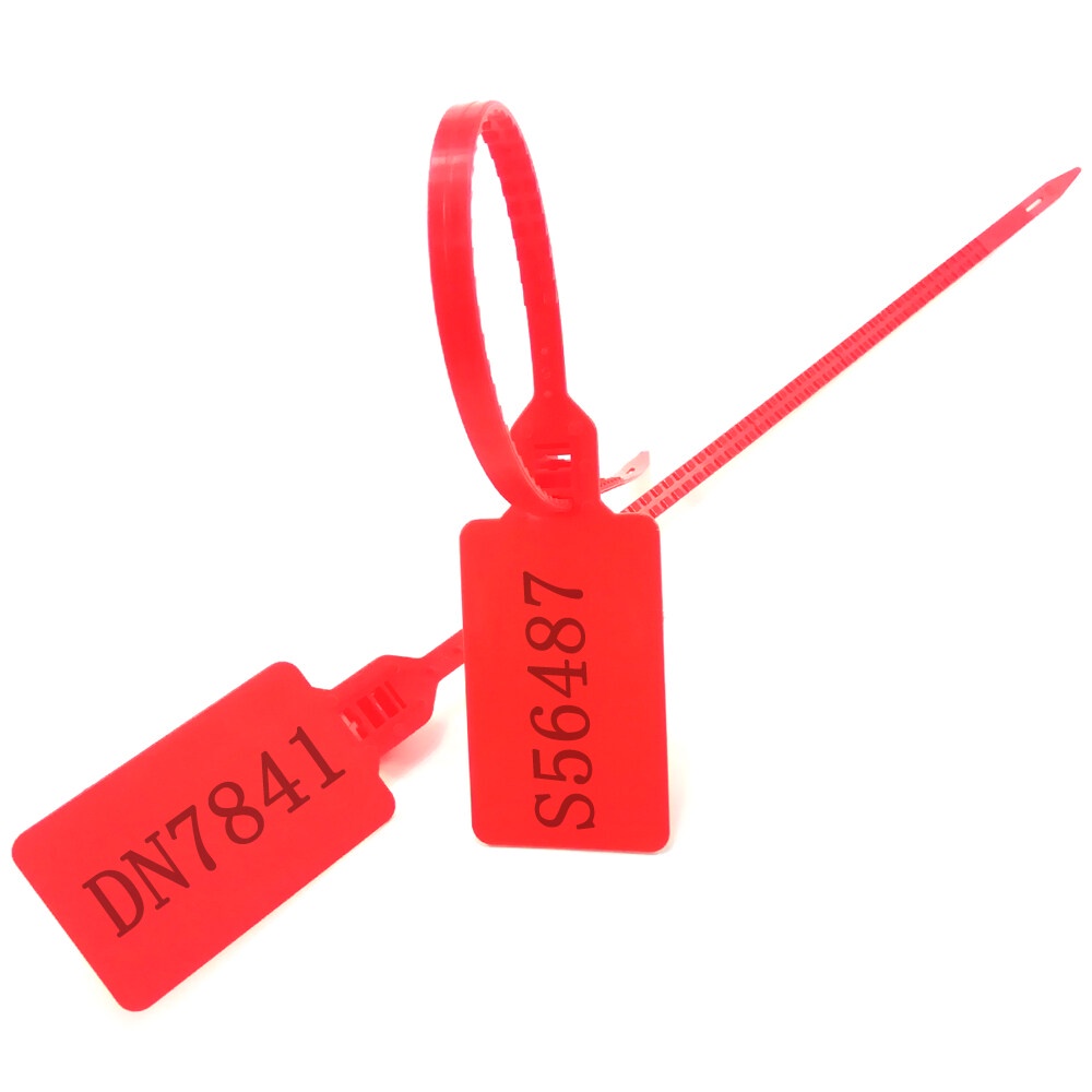 100pcs Security Seal Marker Tags Plastic Cable Ties with Numbered Self ...