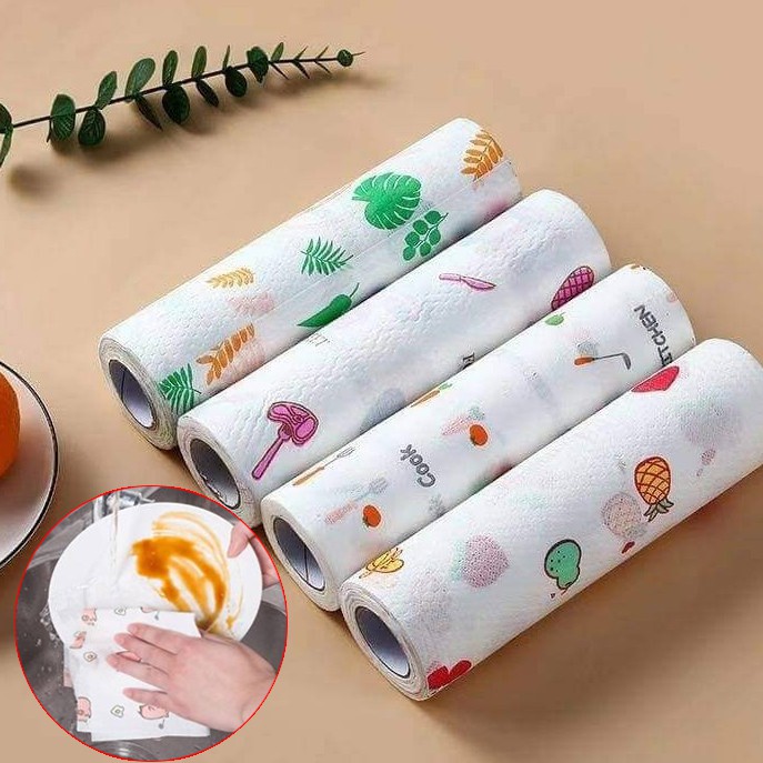 Kitchen Tissue001-50 Sheets(1PC) Oil-Absorbing Kitchen Tissue Paper ...