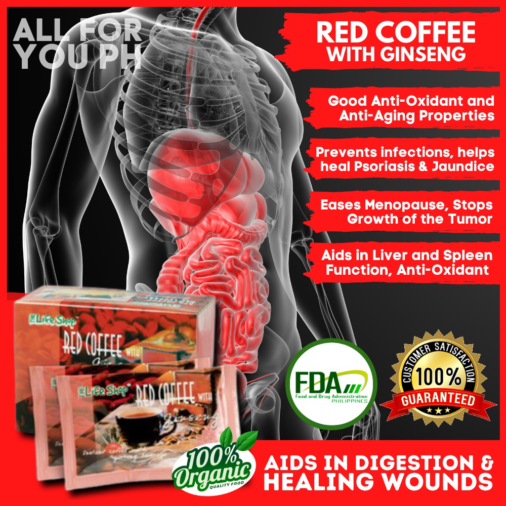 AUTHENTIC DYNAPHARM RED COFFEE WITH GINSENG. ANTIOXIDANT, ANTI AGING ...
