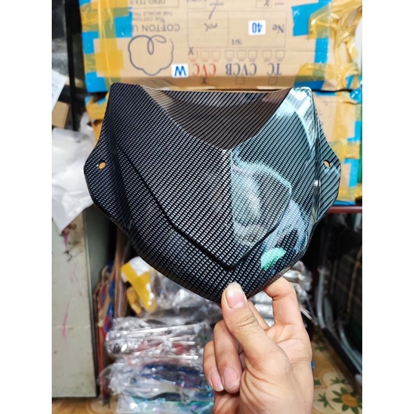[Real image] Windshield crown, carbon crown for Ex155 Exciter 155 ...