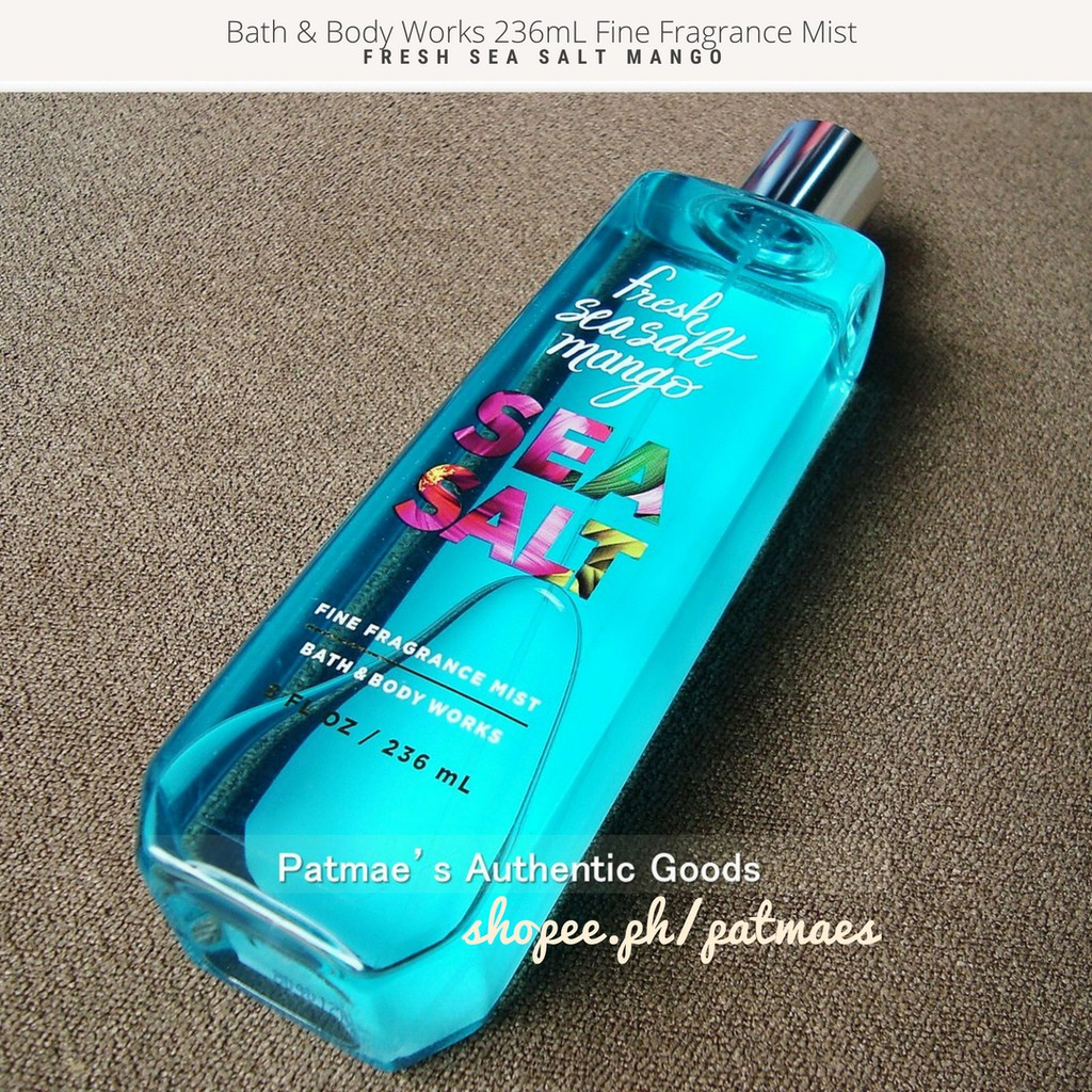 Bath & Body Works Fragrance Mist Fresh Sea Salt Mango 236mL | Shopee ...