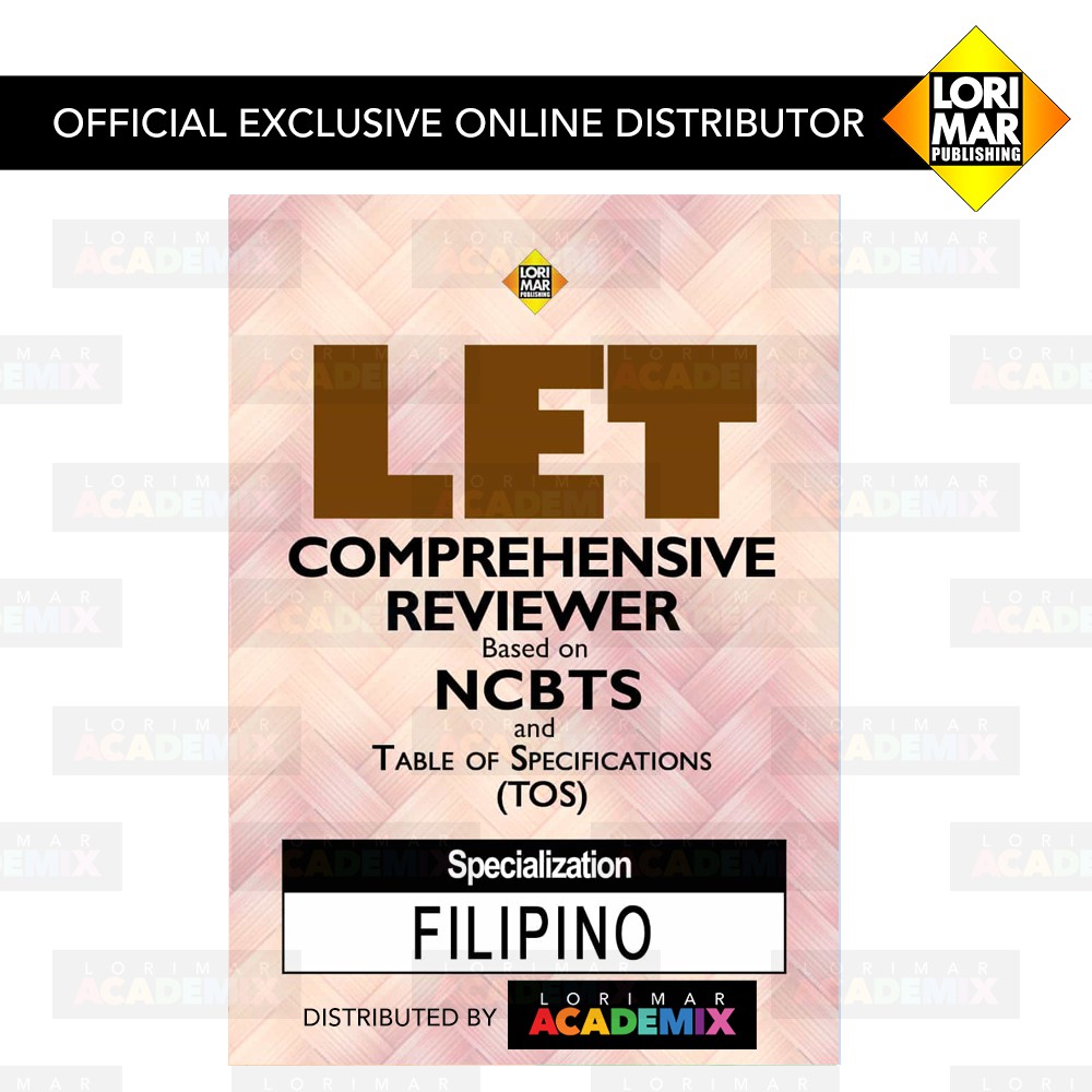 LET COMPREHENSIVE REVIEWER, specialization FILIPINO | Shopee Philippines