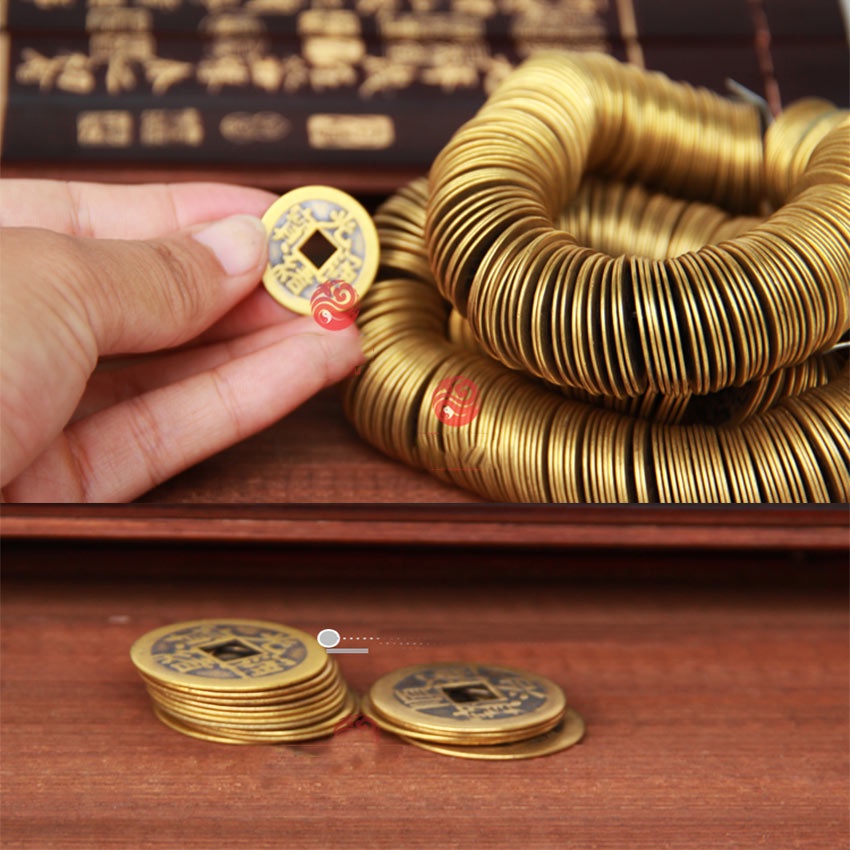 20/50Pcs Chinese Copper Coin Feng Shui Lucky Blessing Ancient Currency ...