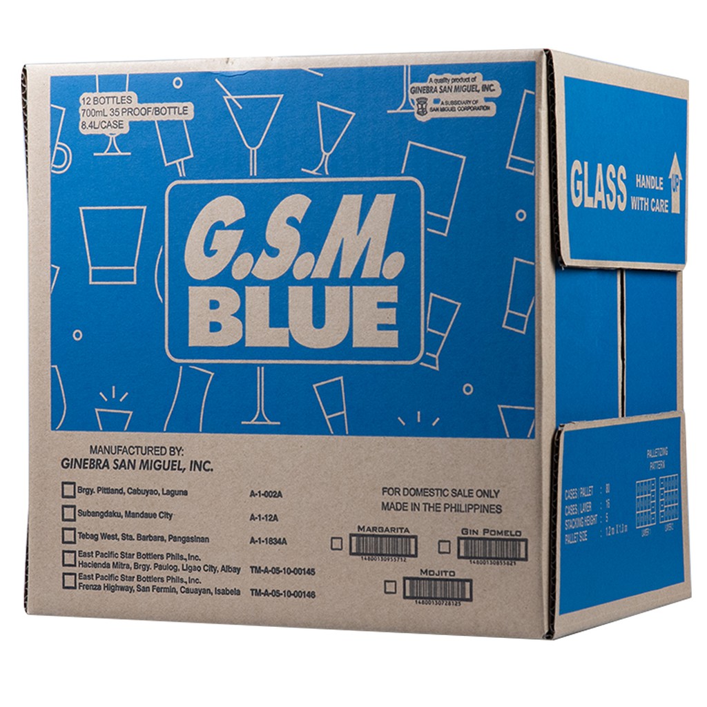 GSM Blue Flavors- Mojito - Flavored Spirit - 35 Proof - 12 700ML ...
