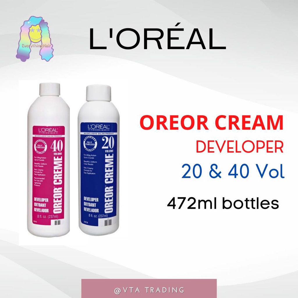 L'oreal Oreor 20 & 40 Volume Creme Developer, 16 Fl Oz | Shopee Philippines