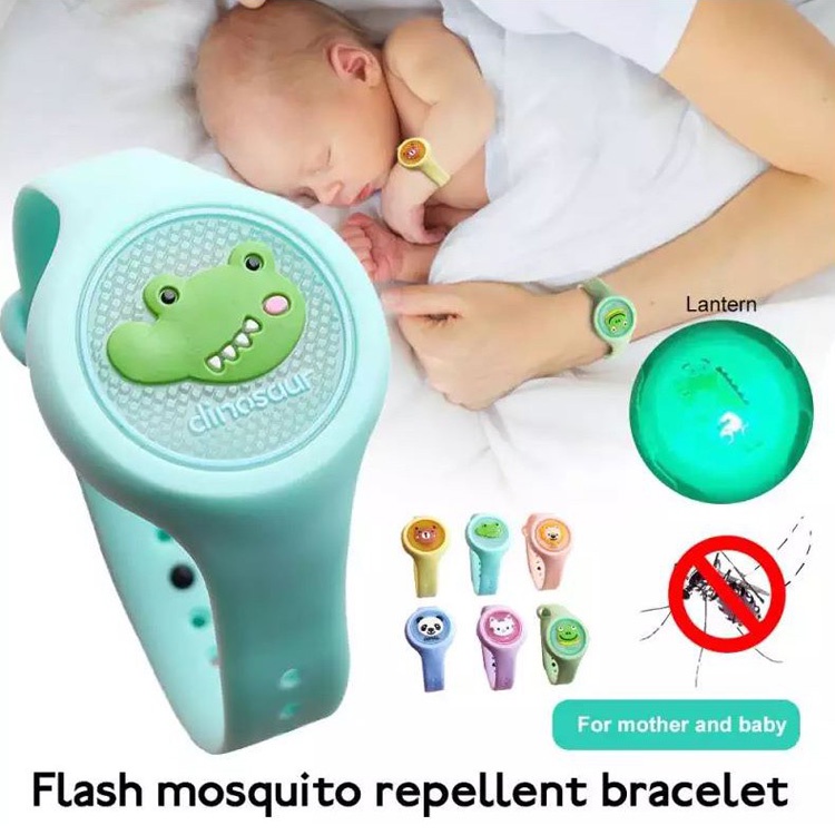 Kids Natural Mosquito Repellent Watch Wristband Cartoon Children ...