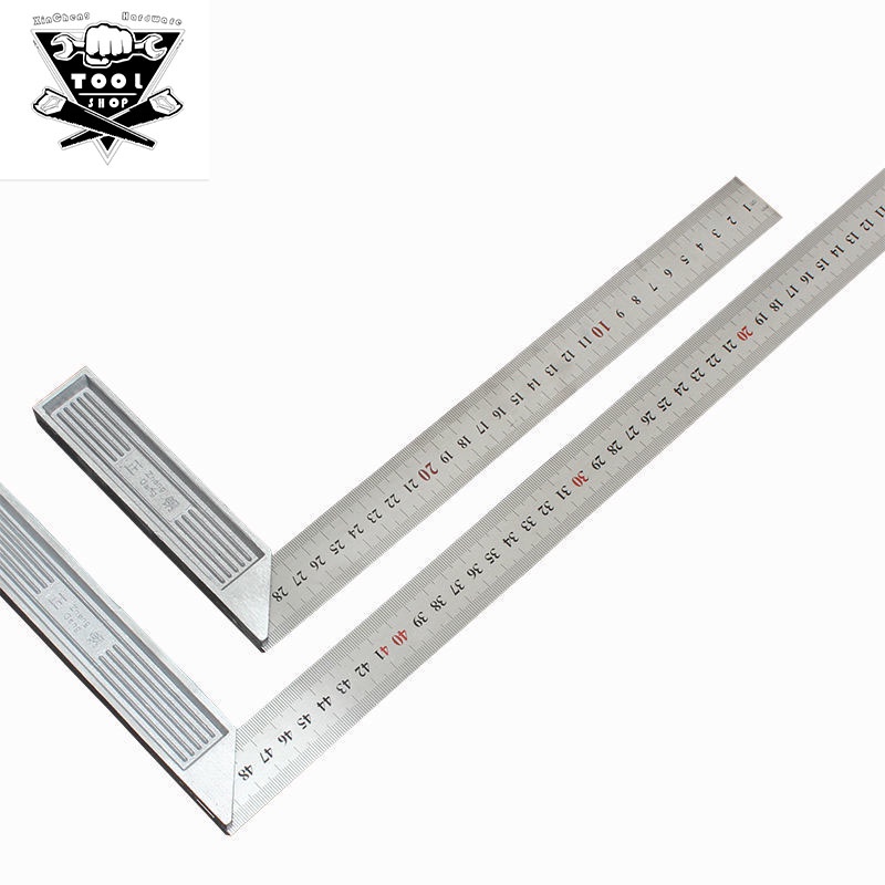 90 degrees Diamond L shape square ruler Stainless steel ruler Turn ...
