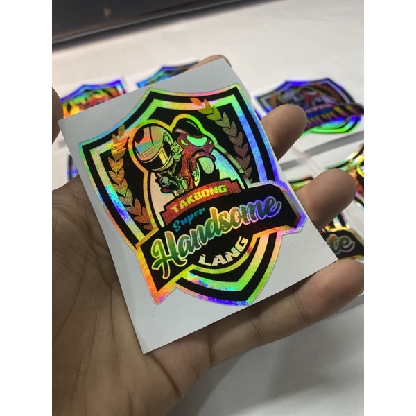 Takbo Stickers / Rider Hologram Stickers |Stay Humble, Takbong Handsome ...
