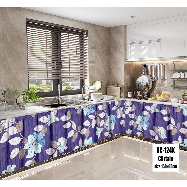 2022 New Lababo Kitchen Curtain sink panlababo Half Curtain 150*70cm ...
