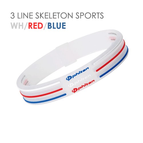 PHITEN 3 LINE BRACELET WHITE/RED/BLUE SPORTS BANDS | Shopee Philippines