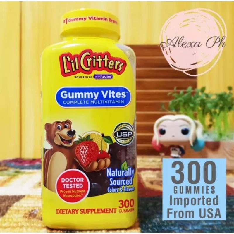 IMPORTED FROM USA L'il Critters Gummy Vites Complete Multivitamins 300 ...