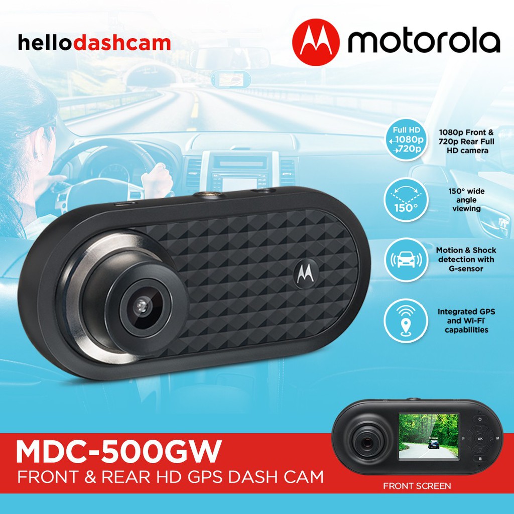 MOTOROLA MDC-500GW 1080P/720P DASH CAMERA SALE AS IS | Shopee Philippines