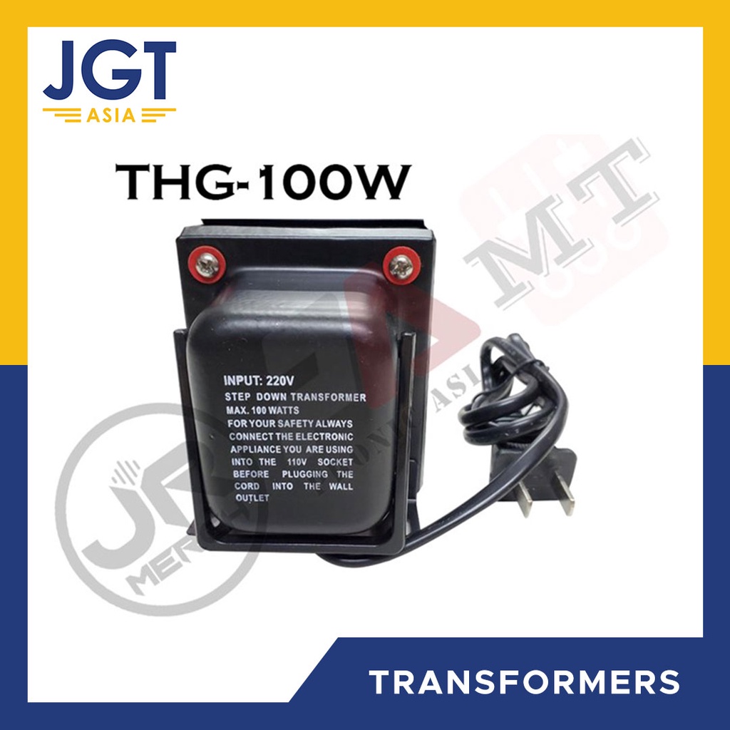 [JGT] Step Up Step Down Transformer 100 watts 110V - 220V / 220V - 110V ...