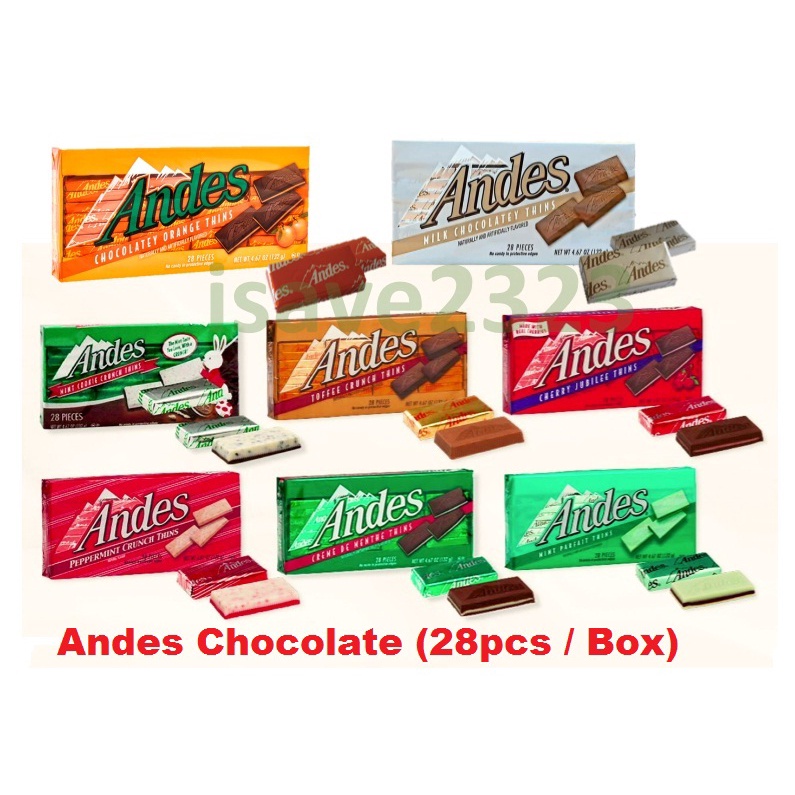 Andes Mint Chocolate (132g) - 8 Flavours | Shopee Philippines
