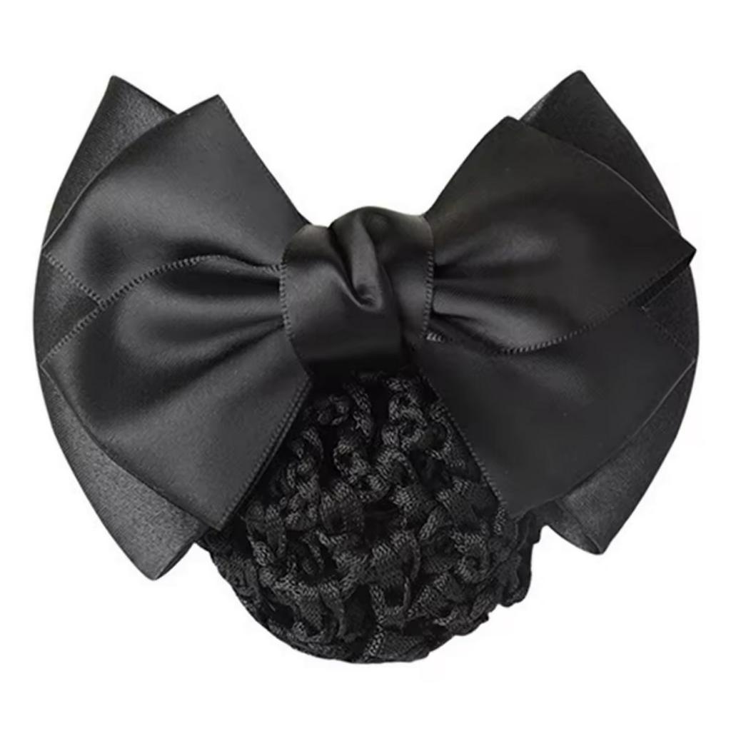 Women Hair Net Professional Disk Hair Hotel Nurse Stewardess Bowknot ...