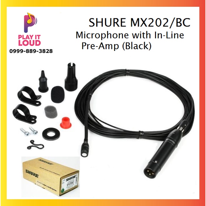 SHURE MX202B/C MICROFLEX OVERHEAD GOOSENECK MIC ORIGINAL | Shopee ...