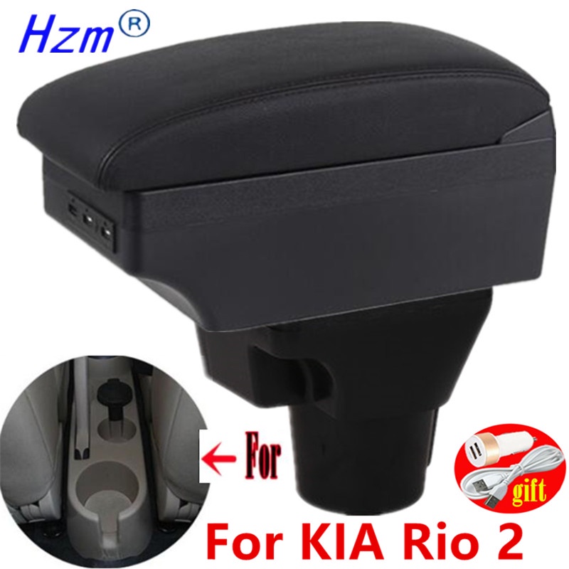 For KIA Rio 2 armrest box For KIA Rio 2006 2007 2008 2009 2010 2011 car ...