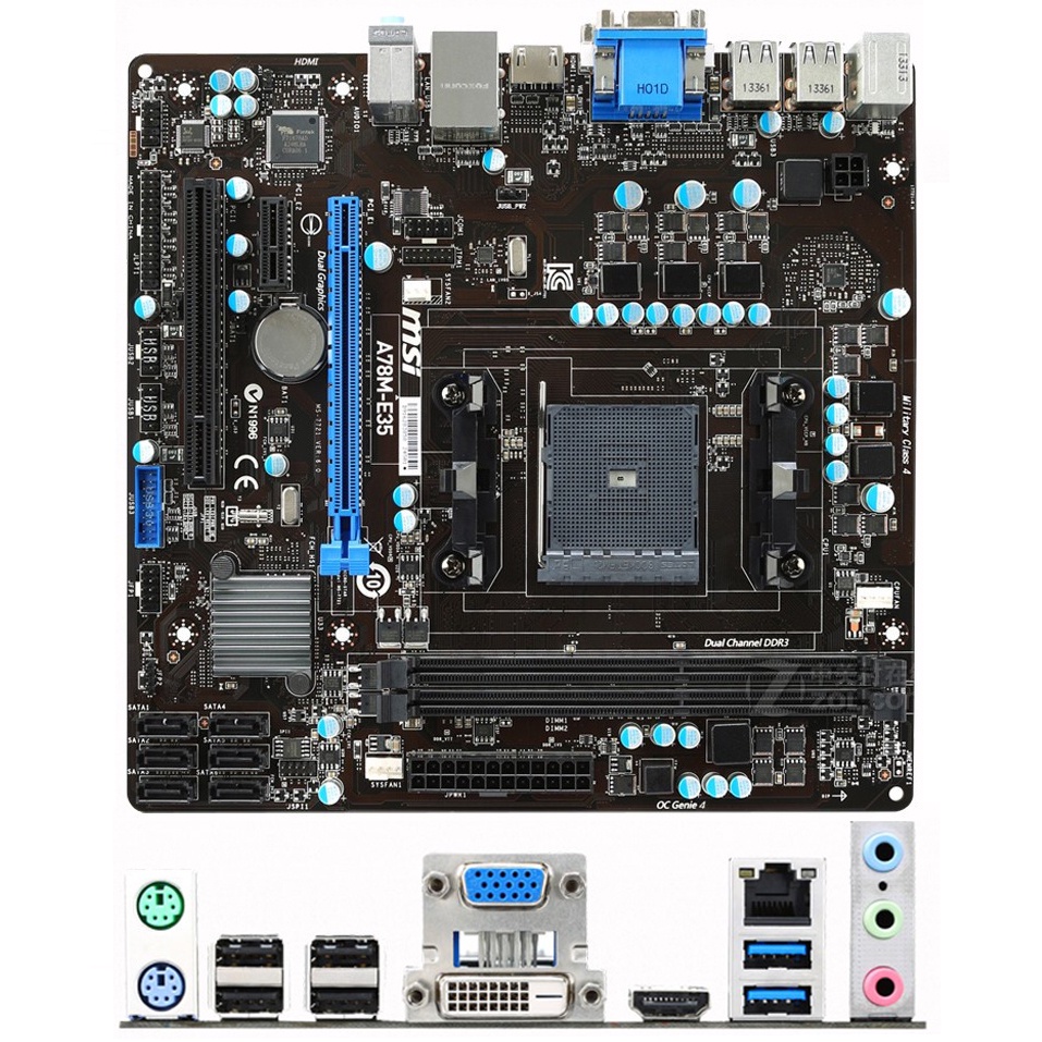 MSI A68HM-P33 V2 / A68HM-E33 V2 AMD A68H AMD FM2 A78 A88XM-E35 A88X FM2+ DDR3 Motherboard ...