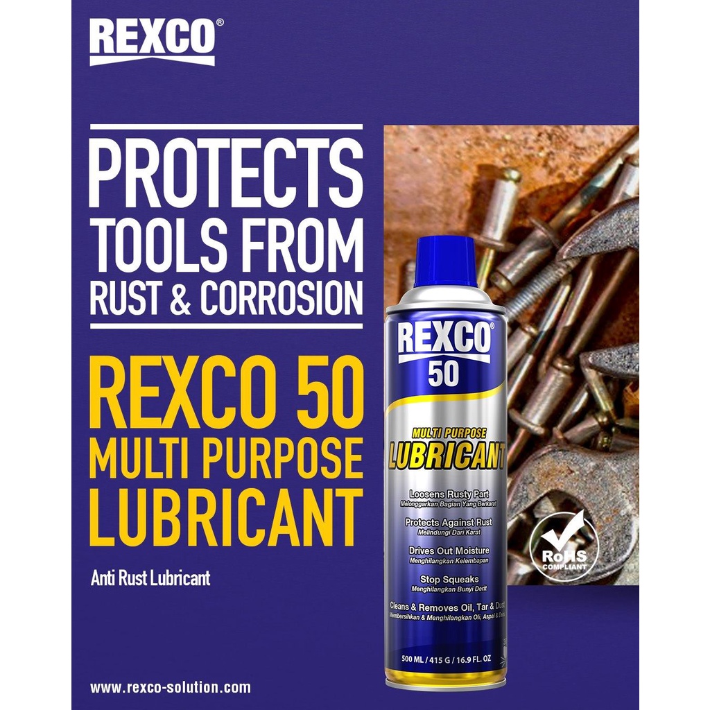 REXCO 50 MULTI-PURPOSE LUBRICANT 500ML | Shopee Philippines