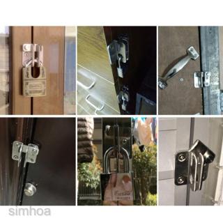 Slide Safety Gate Latches Door Lock Stainless Steel Sturdy Padlockable ...