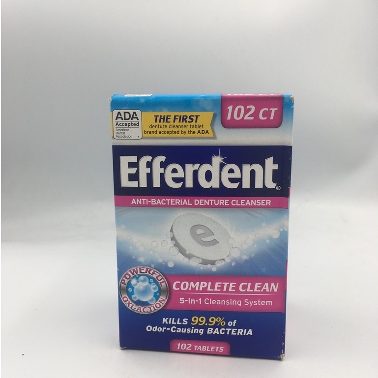 Efferdent Anti-Bacterial Denture Cleanser / Fresh Guard Soak for ...