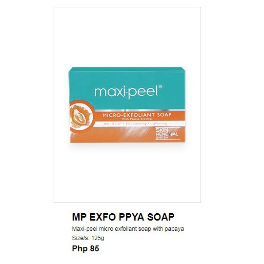 Maxi-Peel Micro Exfoliant Soap with Papaya 125g | Shopee Philippines