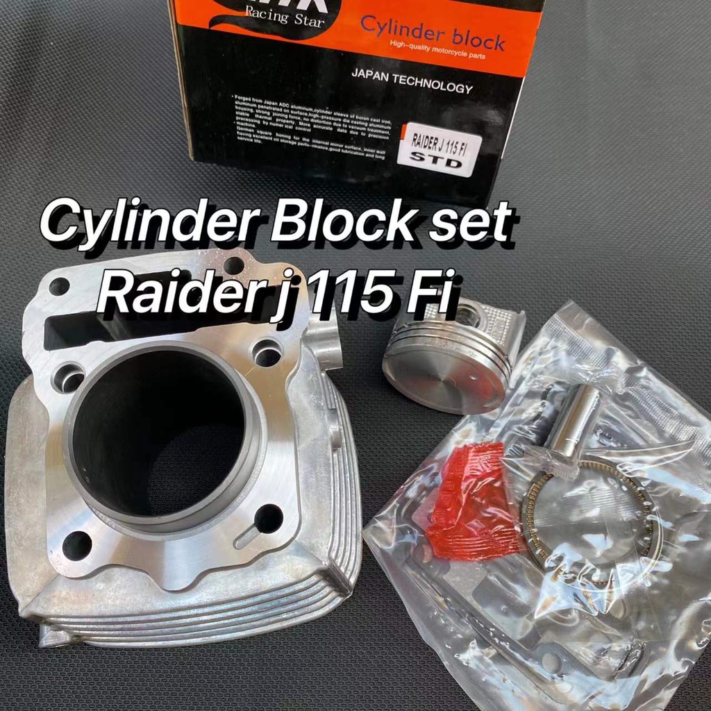 Mtk cylinder block set for Raider j Fi 115,shooter 115 fi Standard size ...