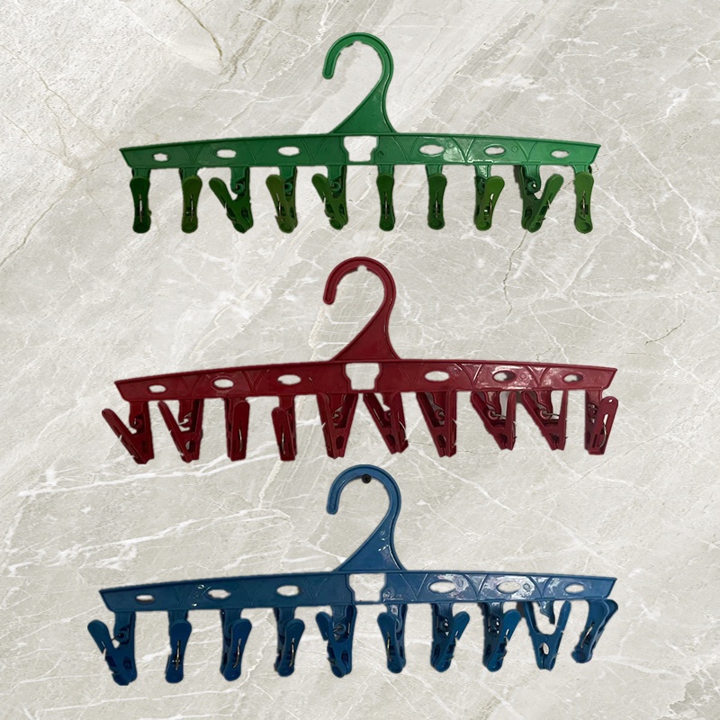 ⚡️YC⚡️16inchs 6pcs Hanger with 10clips(sipit-sipitan) | Shopee Philippines