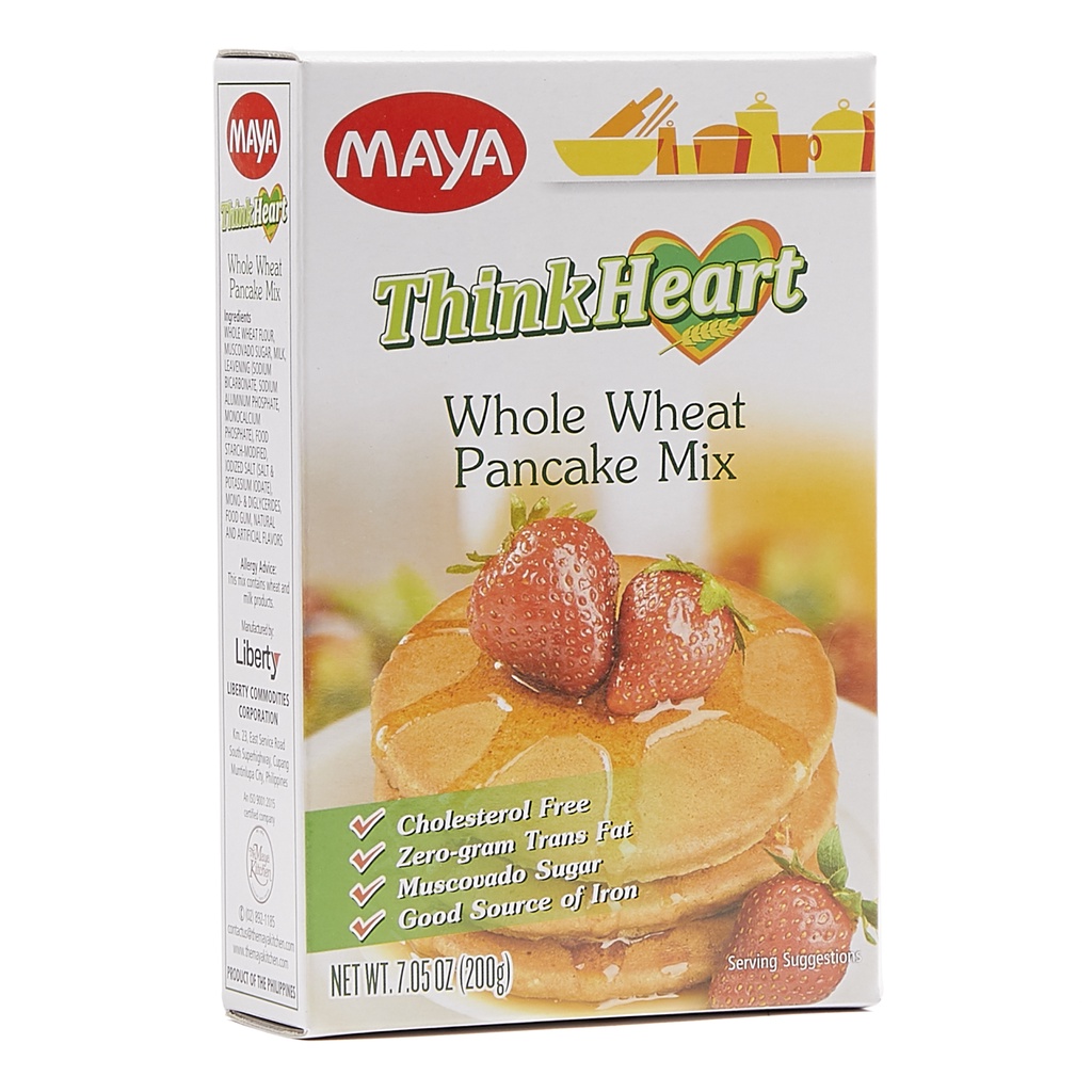 MAYA Think Heart Whole Wheat Pancake Mix 200g | Shopee Philippines