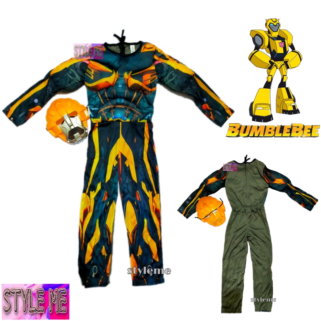 Transformerr Yellow Bumblebee Muscle / Muscular Jumpsuit Costume ...