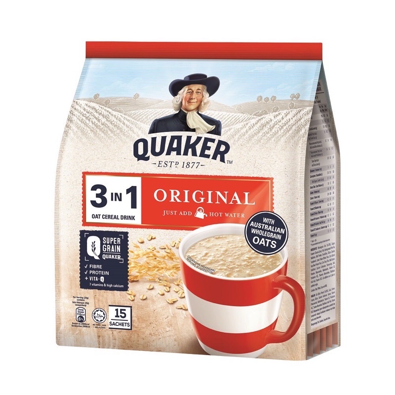 Quaker Original 3 in 1 420g (15sachets*28g) | Shopee Philippines