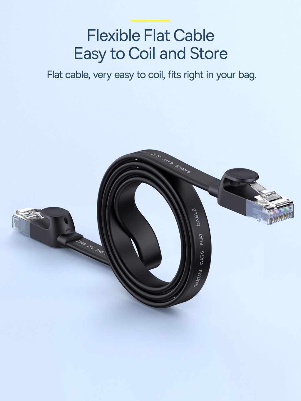 Baseus Cat6 1000Mbps High Speed Ethernet Cable CAT 6 RJ45 Network Cable ...