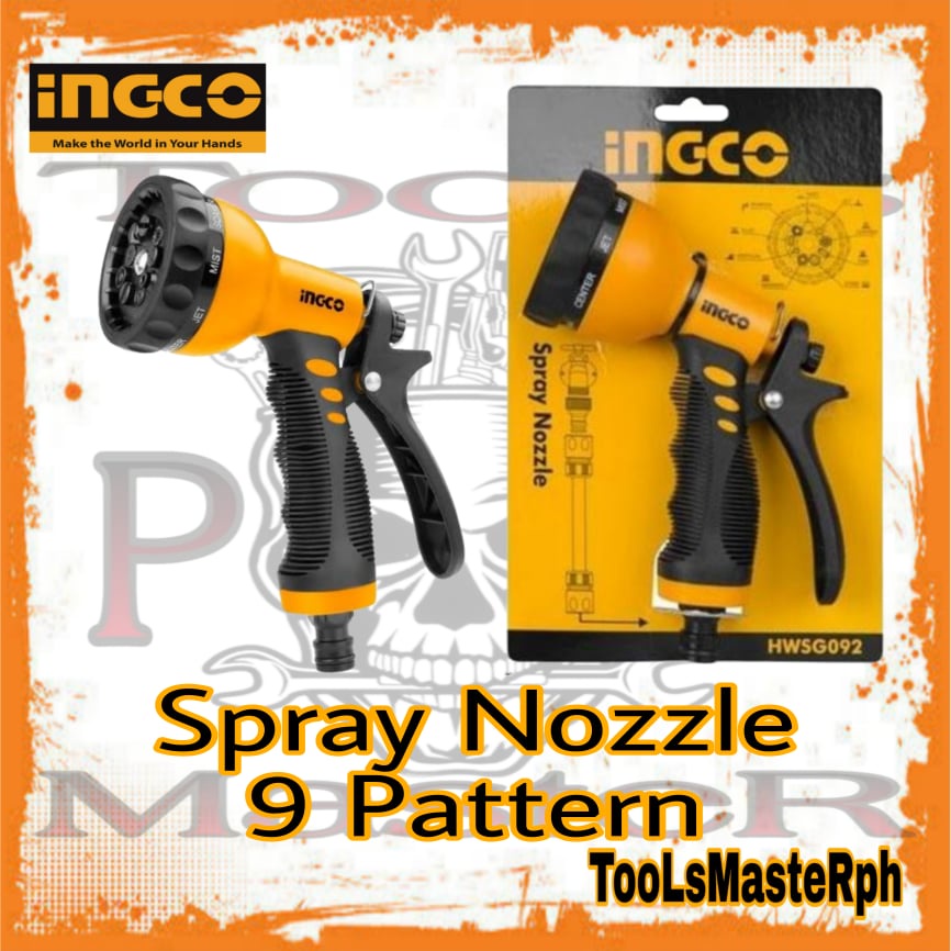 INGCO Spray Nozzle (HWSG092) 9 Patterns | Shopee Philippines