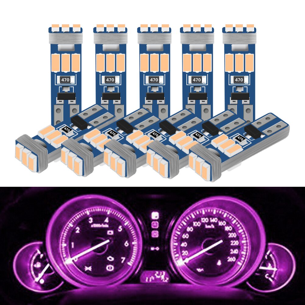 KEIN 5PCS Bulb Meter W3W T5 Led Meter Bulb Instrument Dash Light 73 74 ... KEIN 5PCS Bulb Meter W3W T5 Led Meter Bulb Instrument Dash Light 73 74 ...