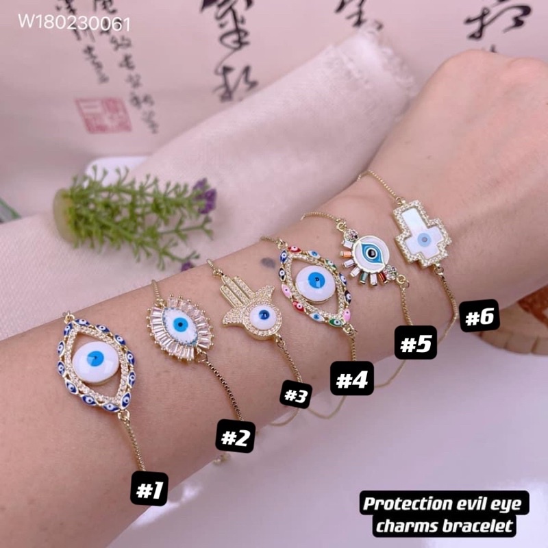 (wikacharms)protection evil eye charms bracelet | Shopee Philippines