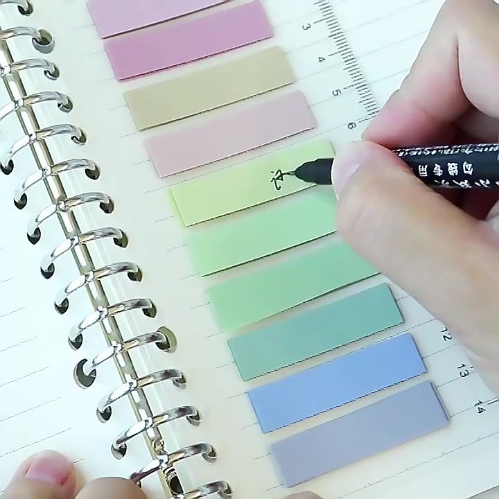 200pcs Colorful Sticky Note Memo Pad Lable Sticker Bookmarks Notepad ...