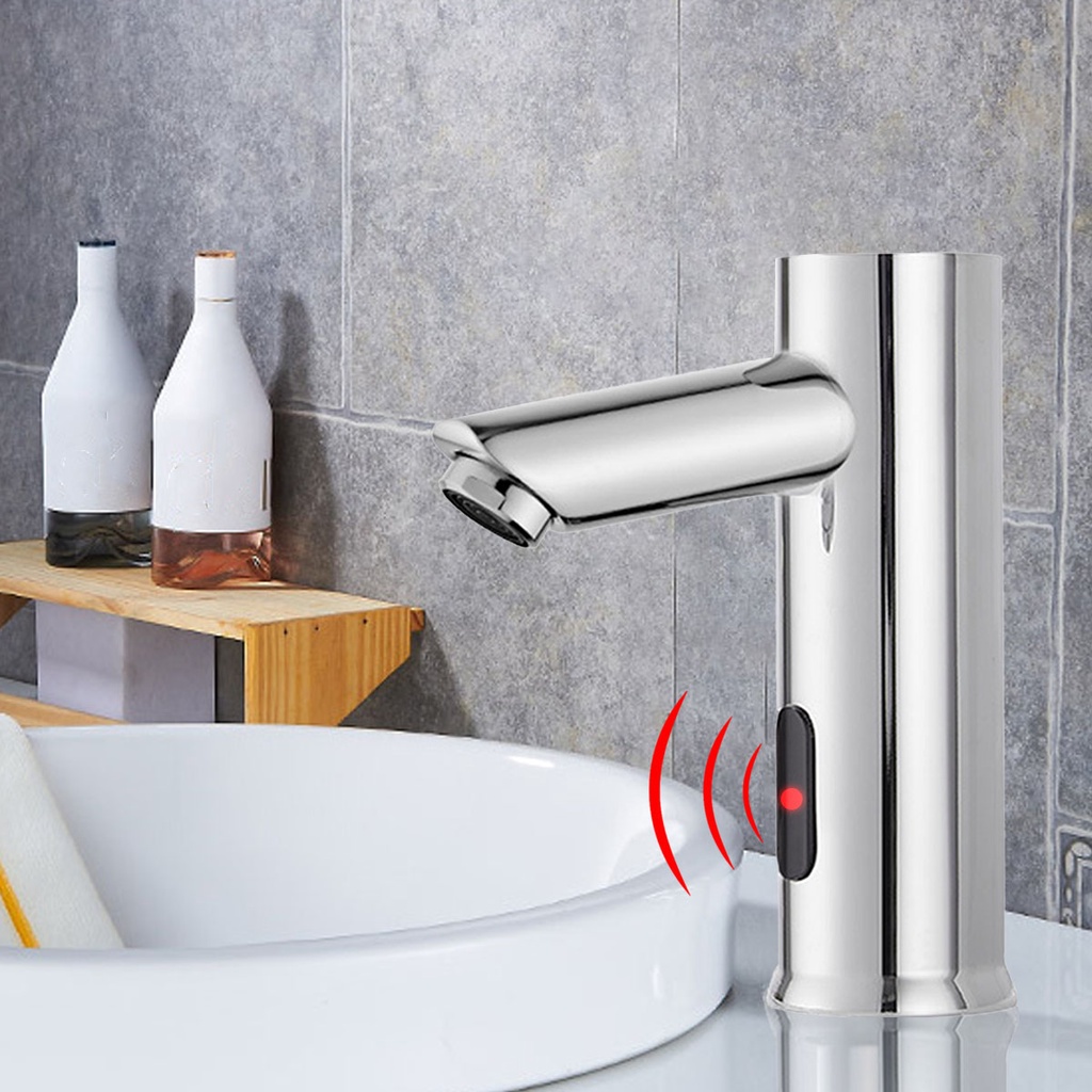Induction Electric Basin Faucet 304 stainless steel Bathroom Sink ...