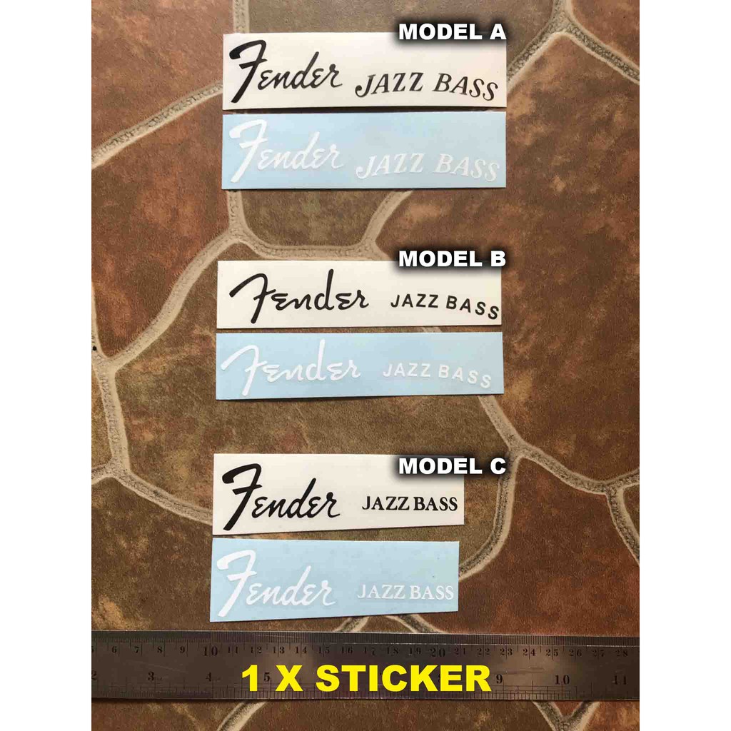 Sticker Sticker Fender Jazz Bass Guitar Headstock Electric Decal Not ...