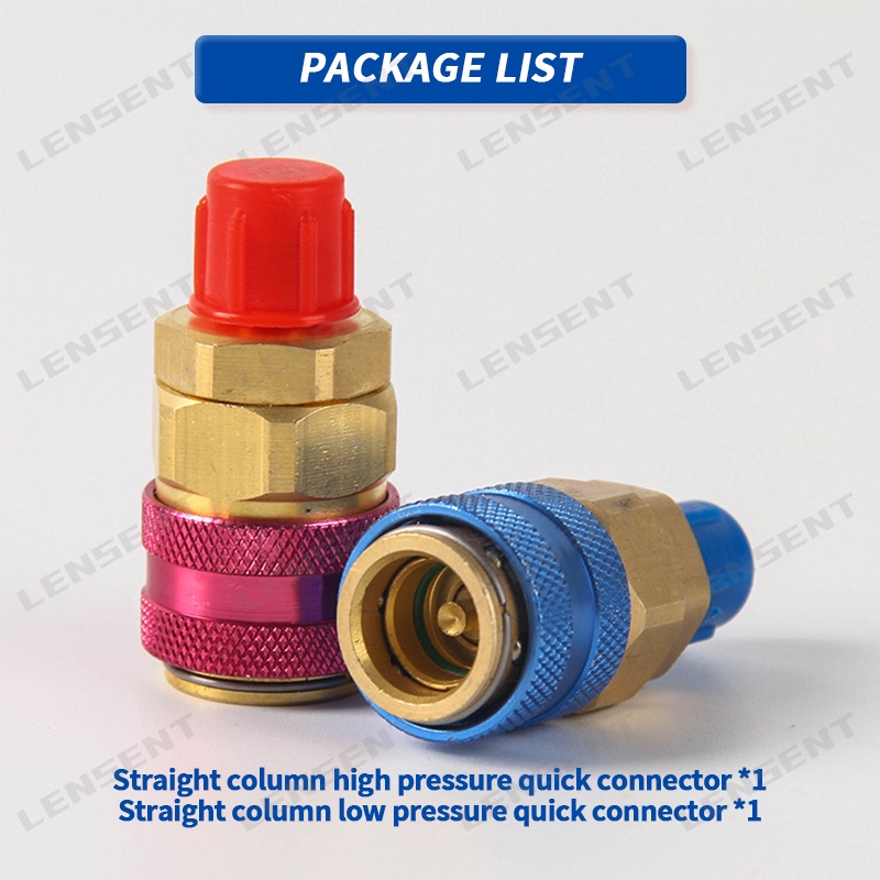 Lensent AC R134a Quick Connector Adapter Low High HVAC refrigerant ...