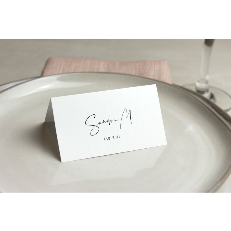 Folded Guest Place Cards, Name Cards | Shopee Philippines