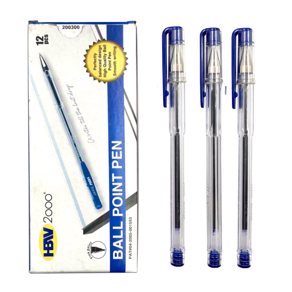 HBW2000 HBW Ballpen Ball pen (12pcs) Ball Point Pen Blue Red Black Ink ...