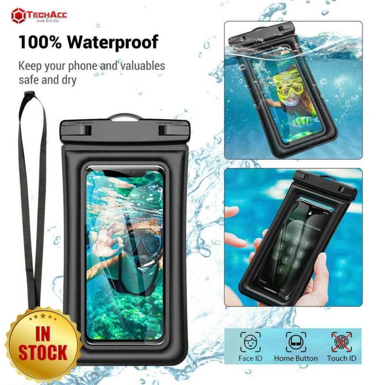 Waterproof Case IPX8 For iPhone 15 14 13 12 11 Pro Max Pouch 7" S21 ...