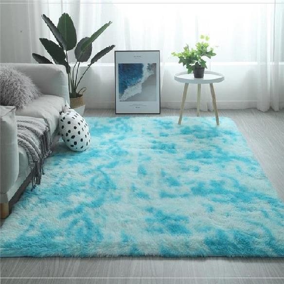 150*180cm Gradient Color Carpet Bedroom Living Room Bedside Washable ...