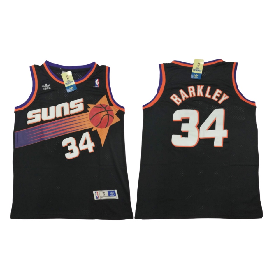 BASKETBALL JERSEY RETRO SUNS PHOENIX 34 CHARLES BARKLEY HIGH QUALITY ...