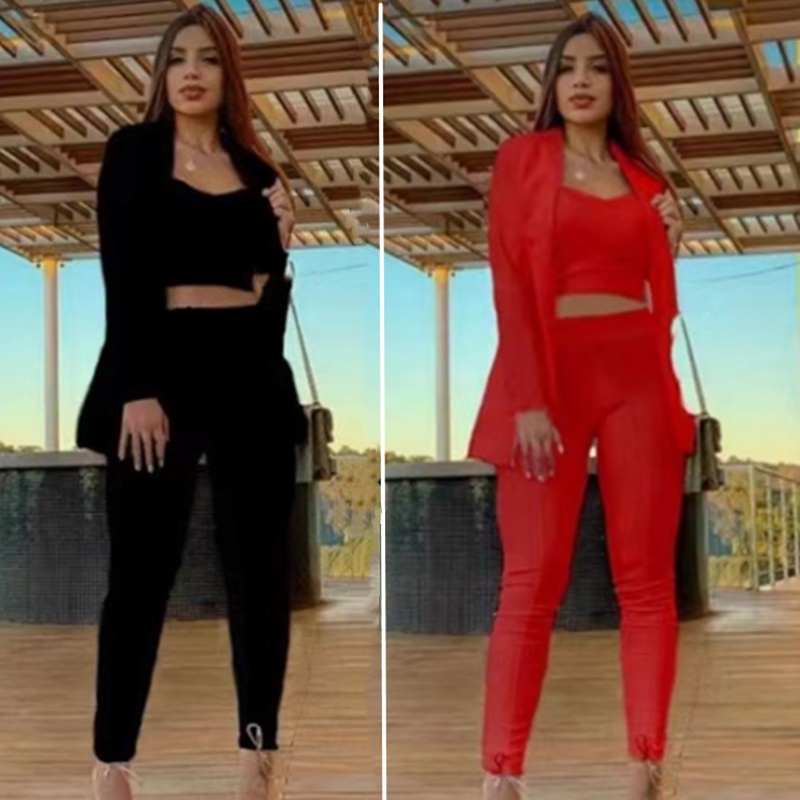 3in1 blazer suit korean blazer terno for women sexy boho formal casual ...